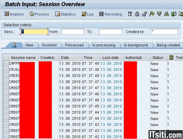 SM35: Batch Input Session Overview